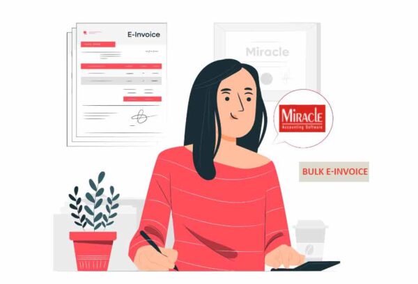 Miracle software features|bulk E-Invoice,GSTR3B,barcode,QRcode